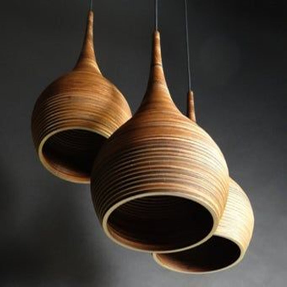 Wooden Pendant Lights – Wood Sajawat