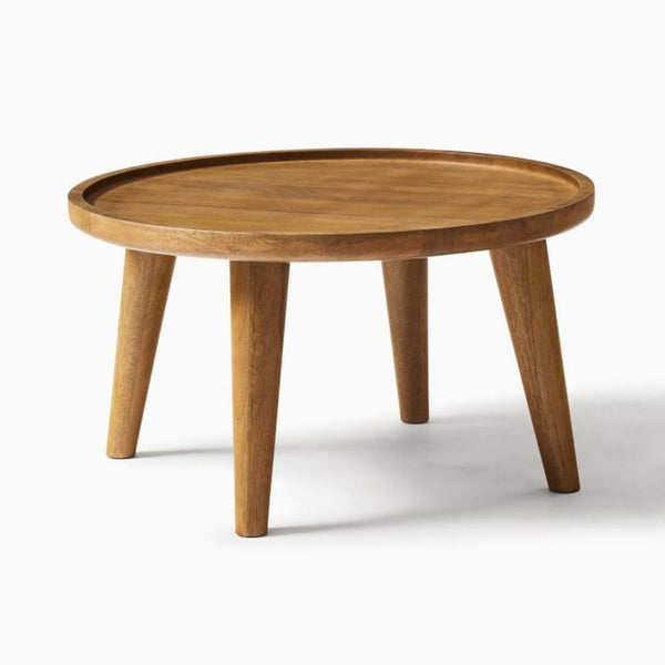 Wooden Round 4 Legs Detachable Table – Wood Sajawat